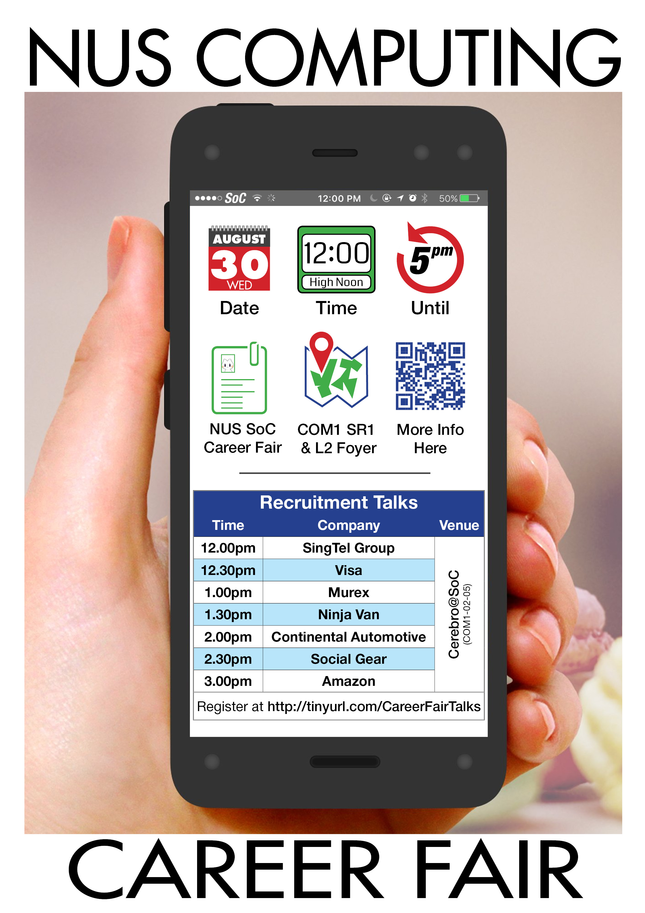 NUS Computing Career Fair 31 Aug 2016